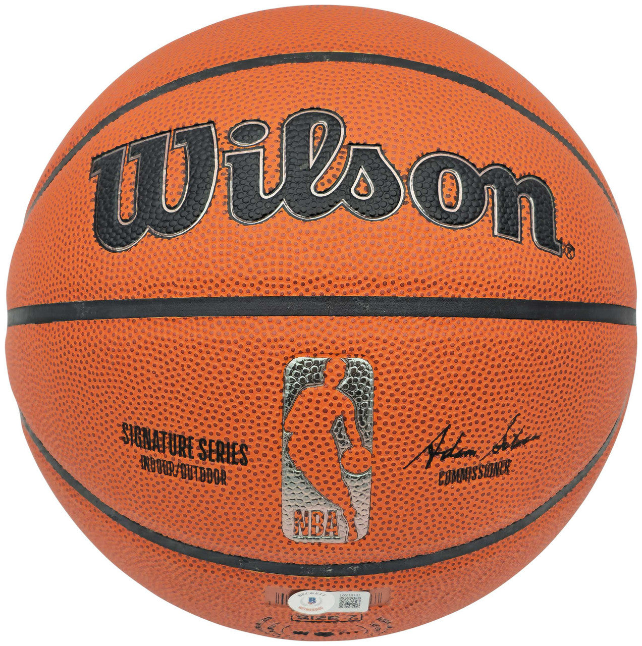 Allen Iverson Autographed Signature Series Ball – BAS Witness